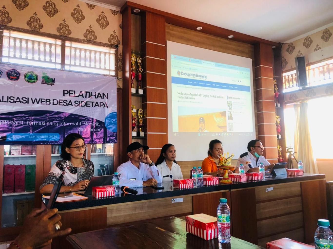 PELATIHAN OPTIMALISASI WEB DESA SIDETAPA - Website Desa Sidetapa